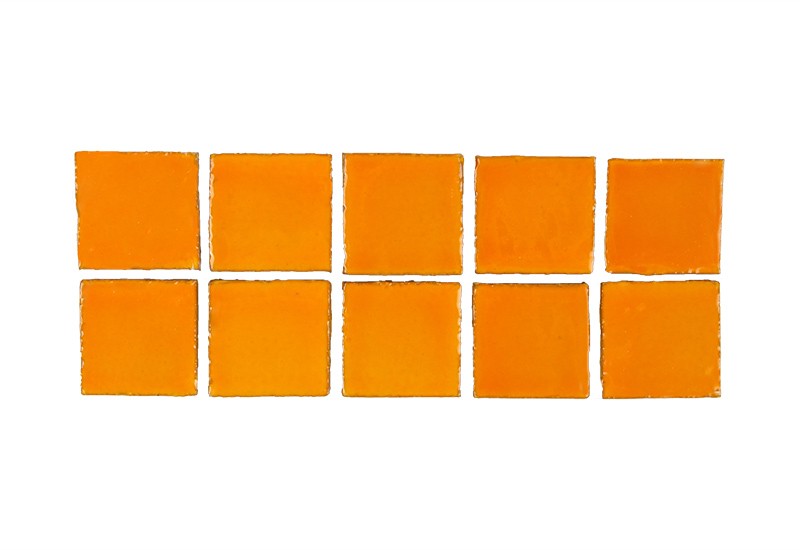Mosaïque de Carrelage - Différentes teintes de Faïence